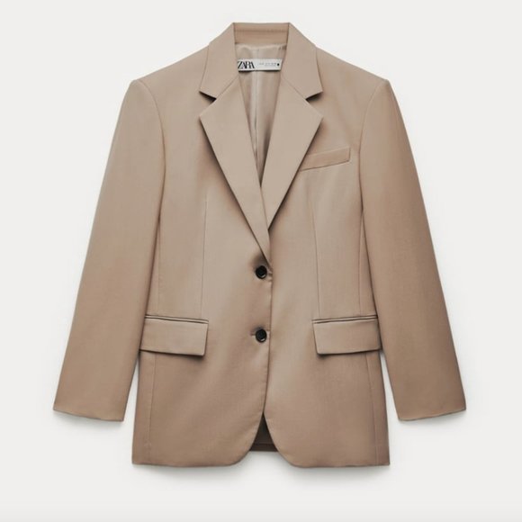 Zara | Jackets & Coats | Zara New Woman Oversized Blazer Zw Collection ...